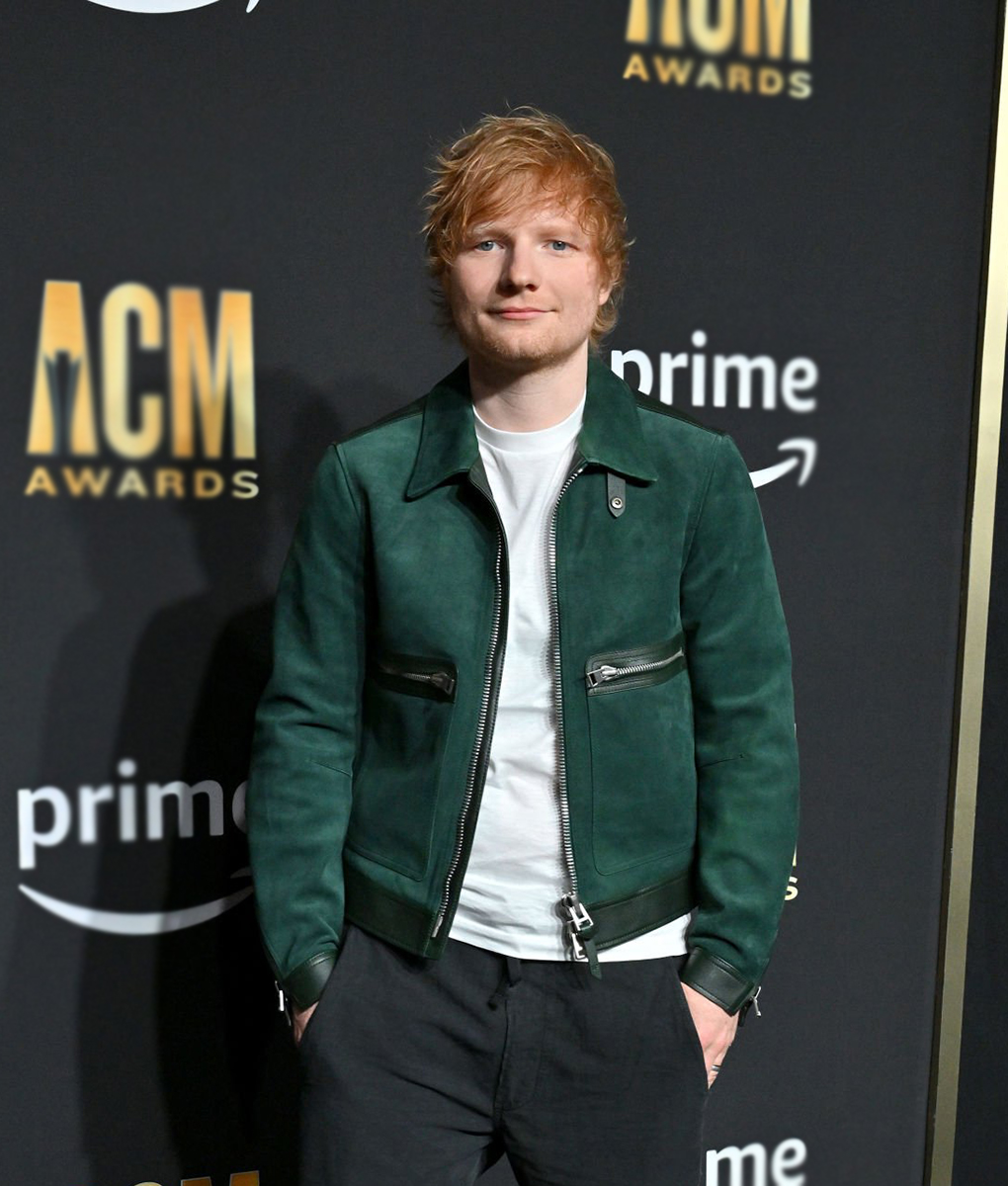 Ed Sheeran Green Leather Jacket