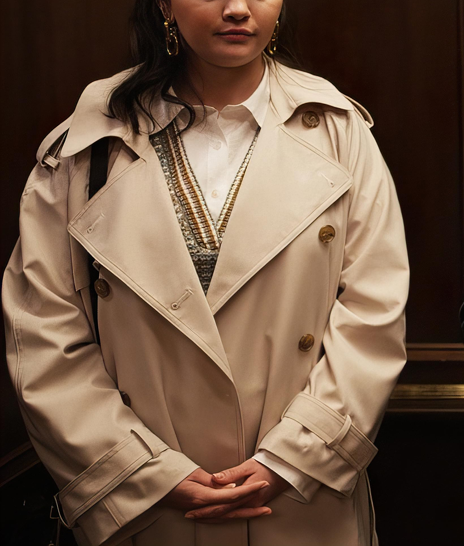 Only Murders in the Building Selena Gomez Mabel White Coat