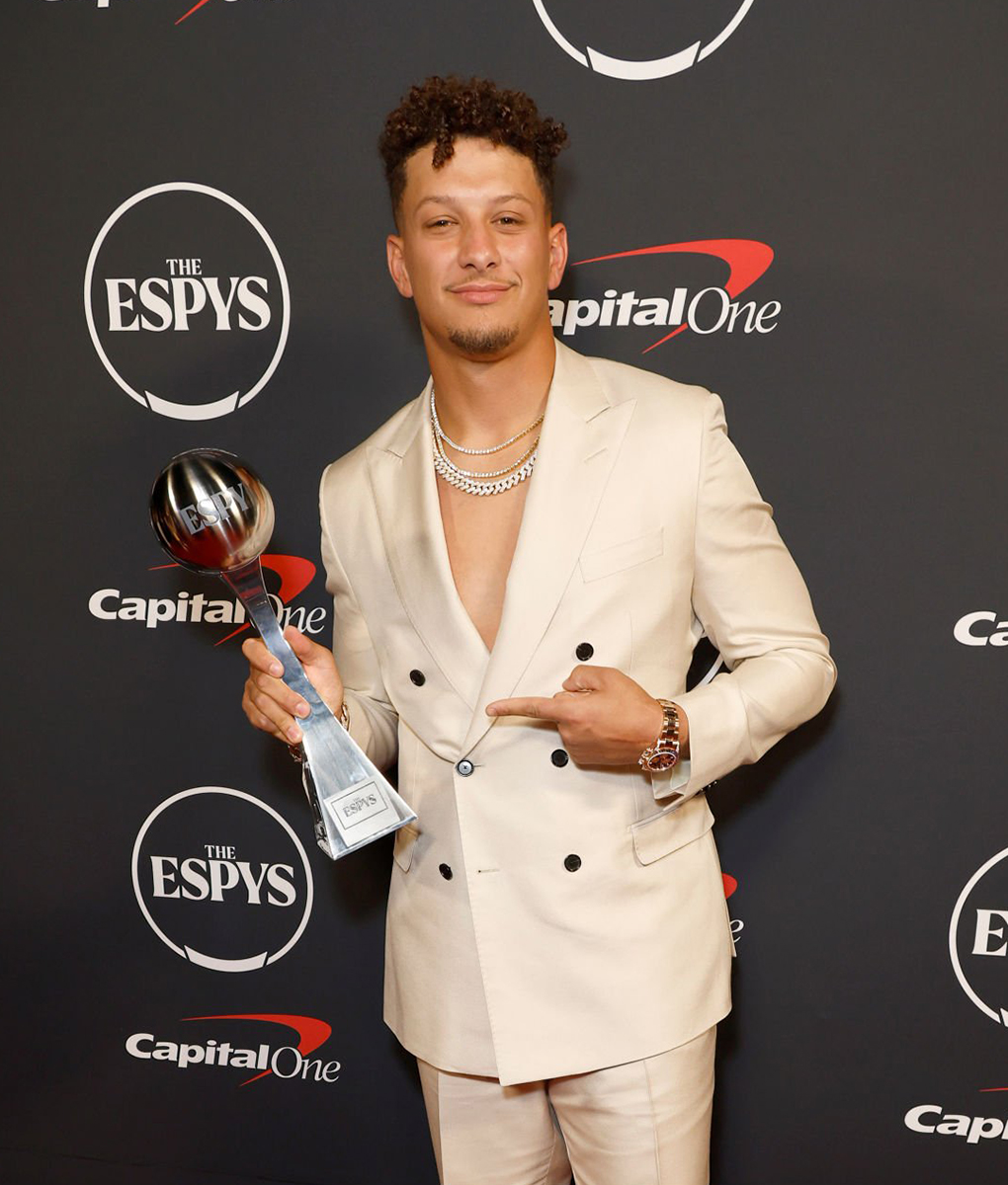 ESPY Awards Patrick Mahomes White Blazer
