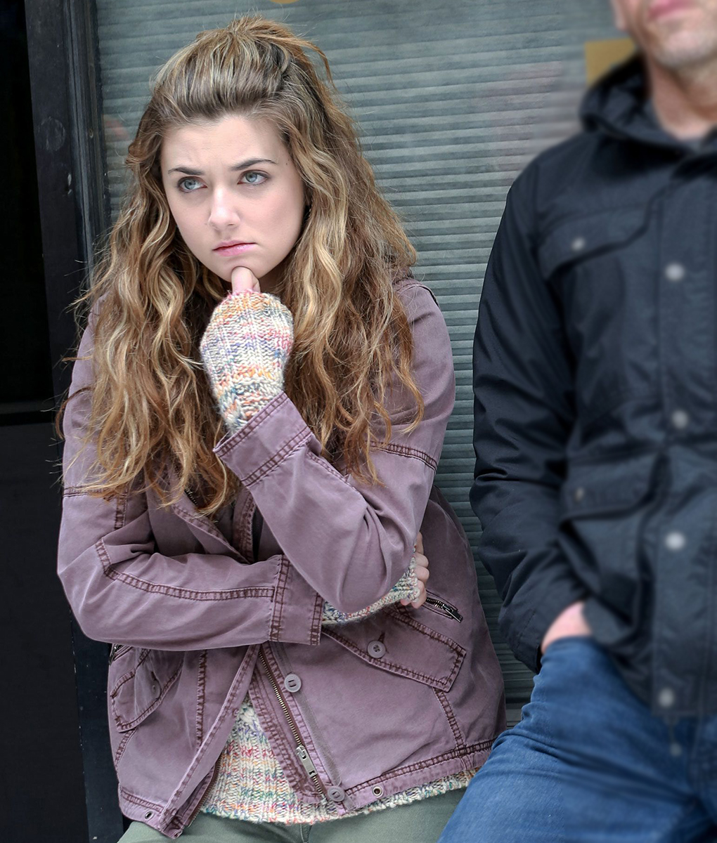 The Punisher Giorgia Whigham Purple Hooded Jacket