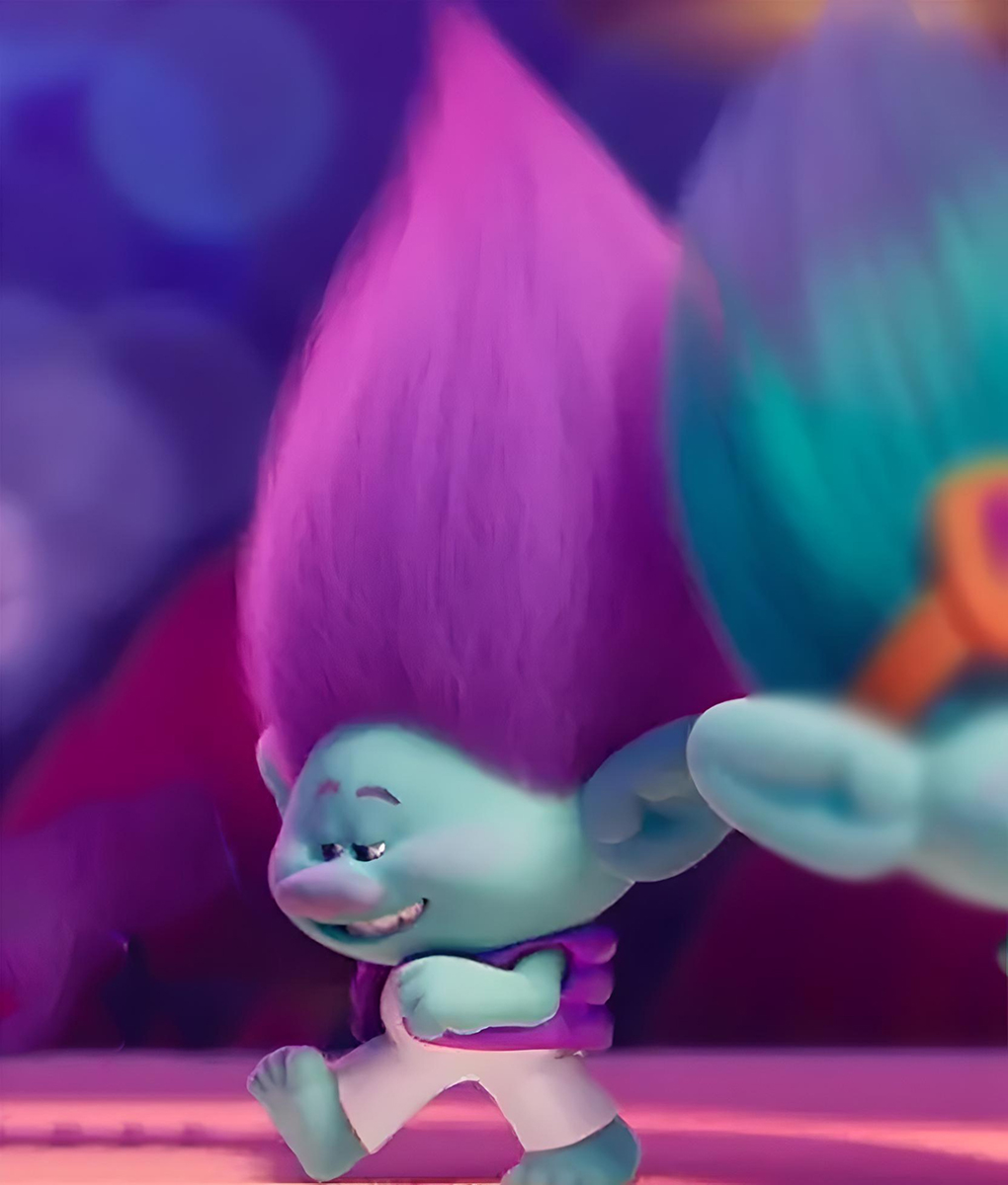 Trolls Band Together Spruce Purple Puffer Vest