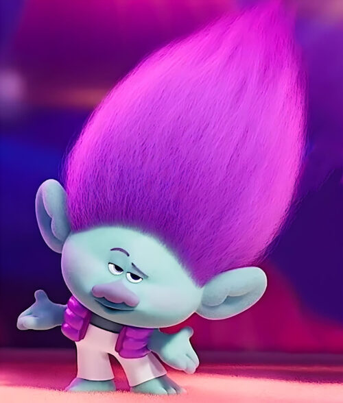 Trolls Band Together Spruce Purple Puffer Vest