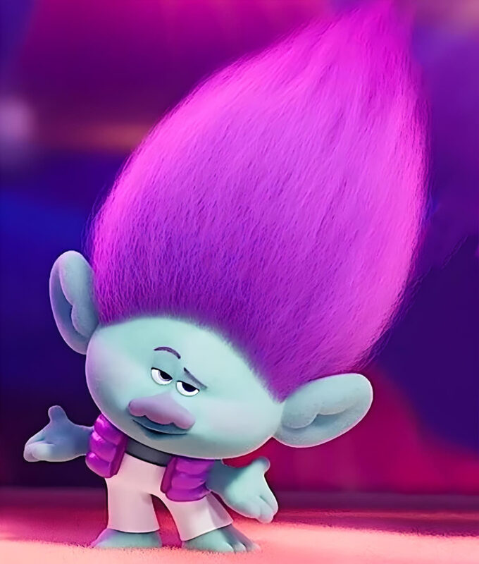 Trolls Band Together Spruce Purple Puffer Vest