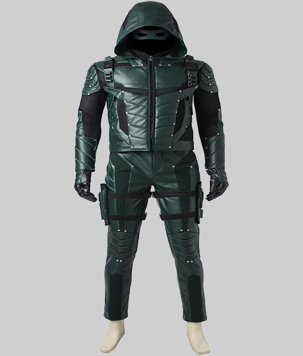 Arrow Oliver Queen Green Hooded Jacket | Stephen Amell Jacket
