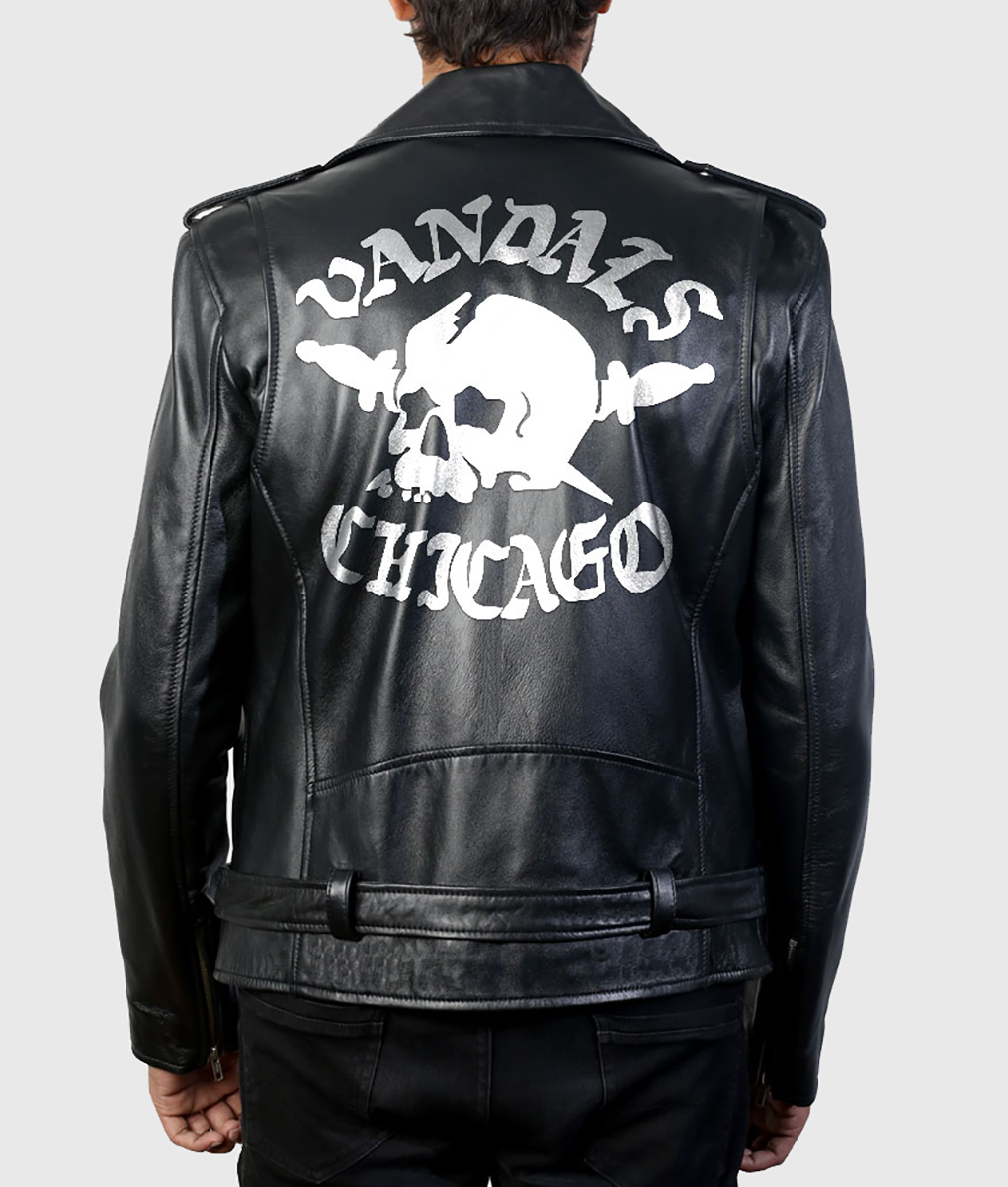 The Bikeriders Vandals Chicago Motorcycle Club Leather Jacket - Johnny ...