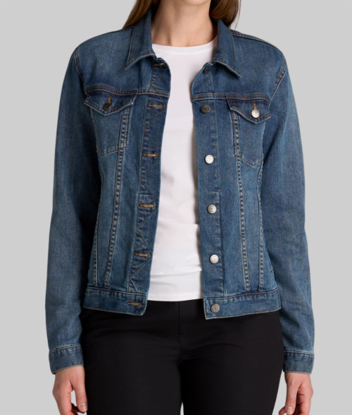 Elevator Game Becki Keaton Denim Jacket | Megan Best Jacket
