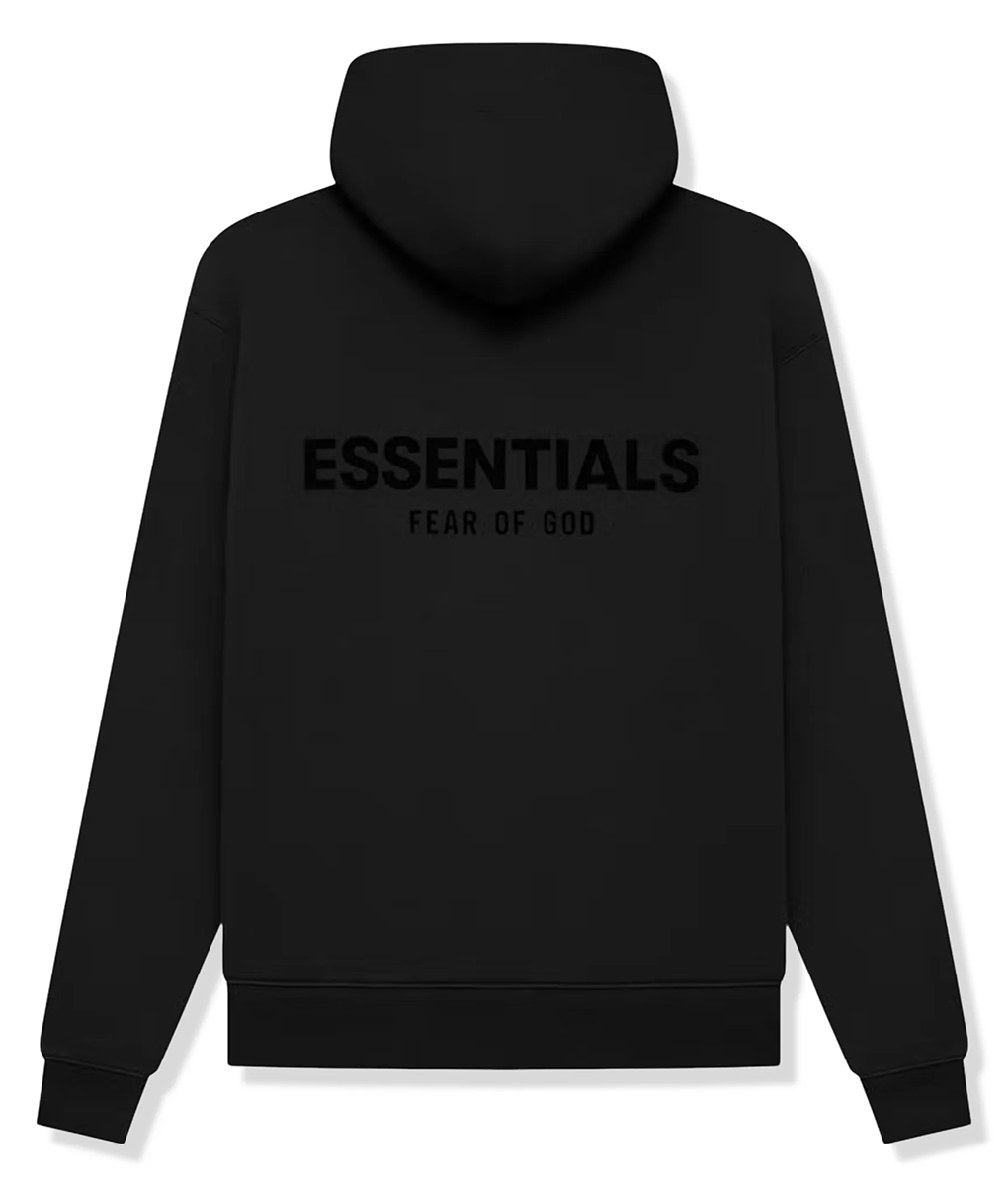 Fear of God Essentials Hoodie - Essentials Black Hoodie | The Leather City