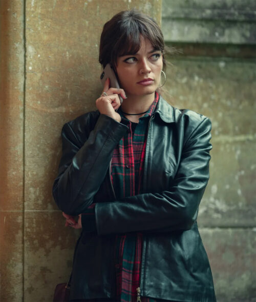 Sex Education S04 Maeve Wiley Leather Jacket | Emma Mackey Jacket