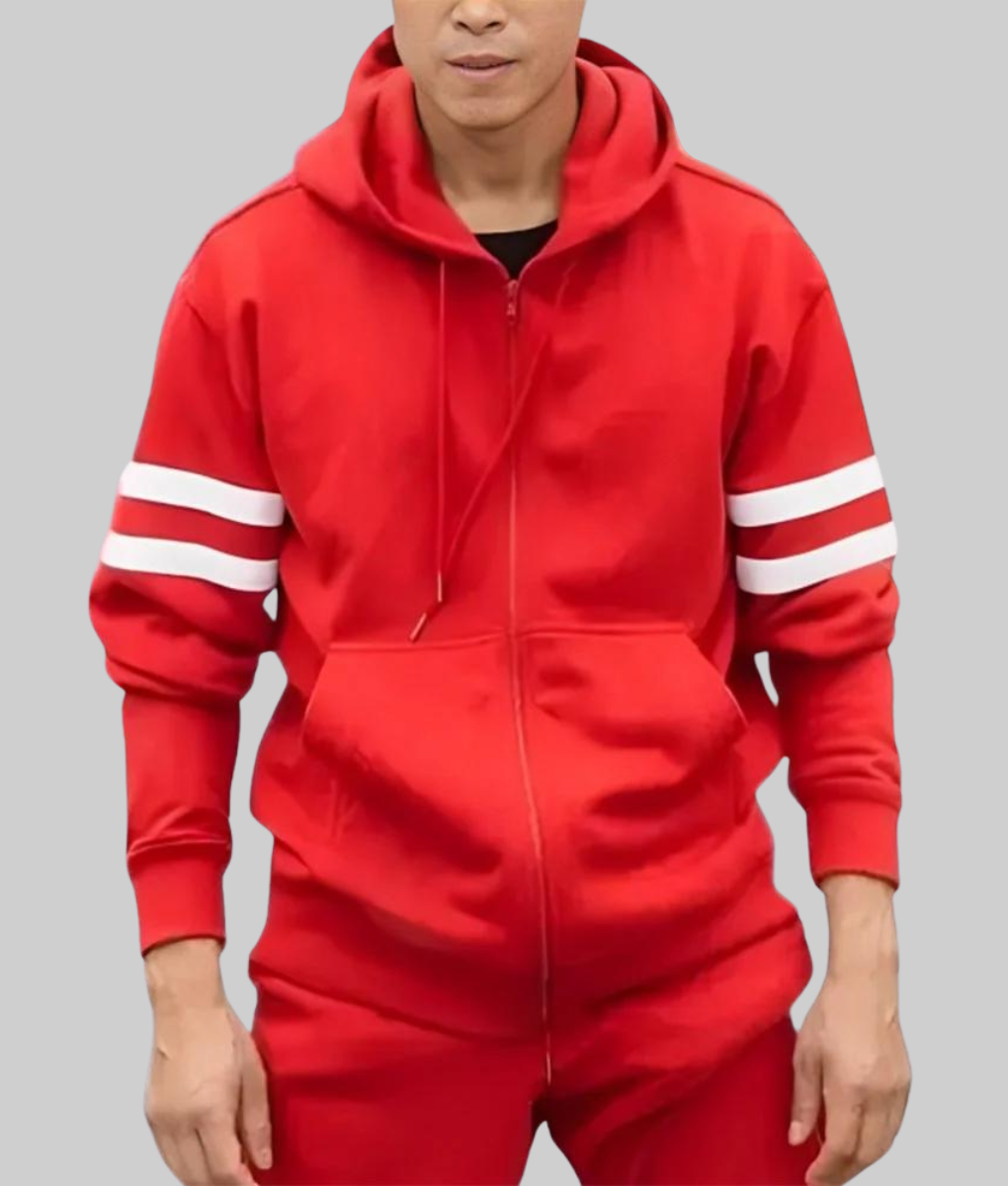 The Uncanny Counter Red Tracksuit | The Leather City