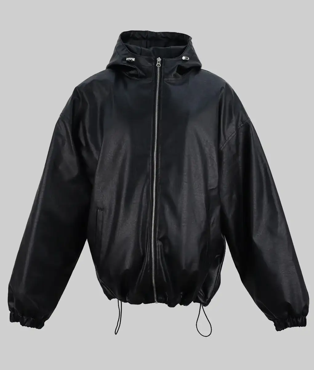 VMAs 2023 Lil Wayne Black Hooded Jacket | The Leather City