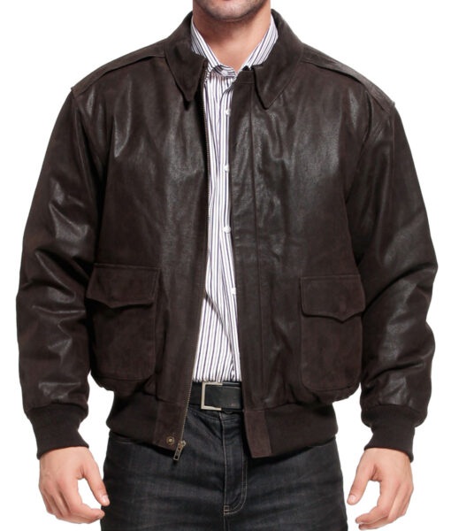 Air Force A2 Flight Brown Bomber Jacket | The Leather City