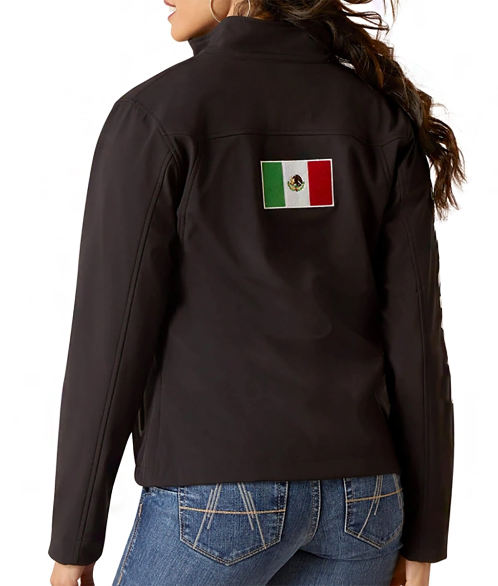 Mexican Flag Black Jacket | The Leather City