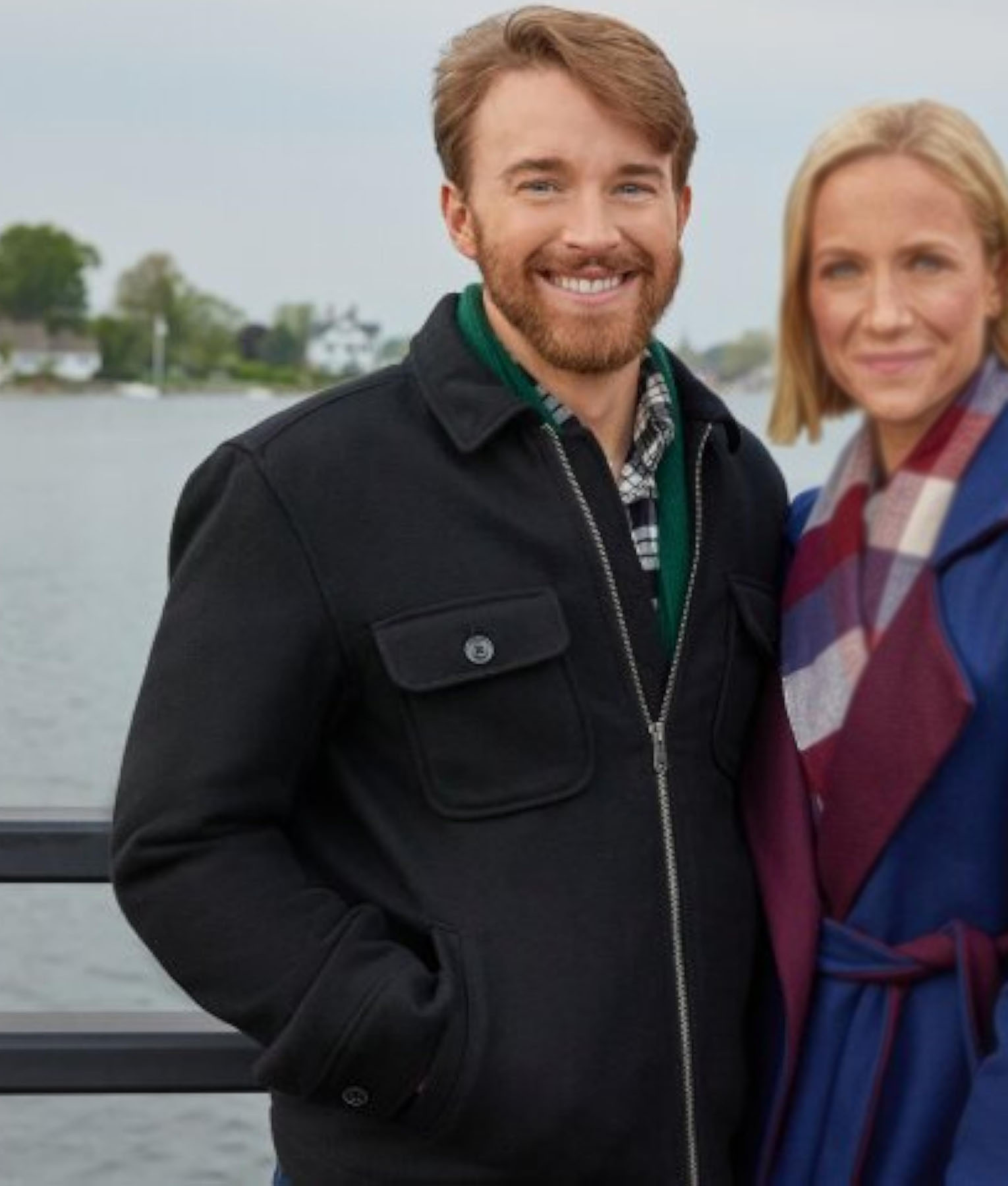 Mystic Christmas Sawyer Adams Black Jacket | Chandler Massey Jacket