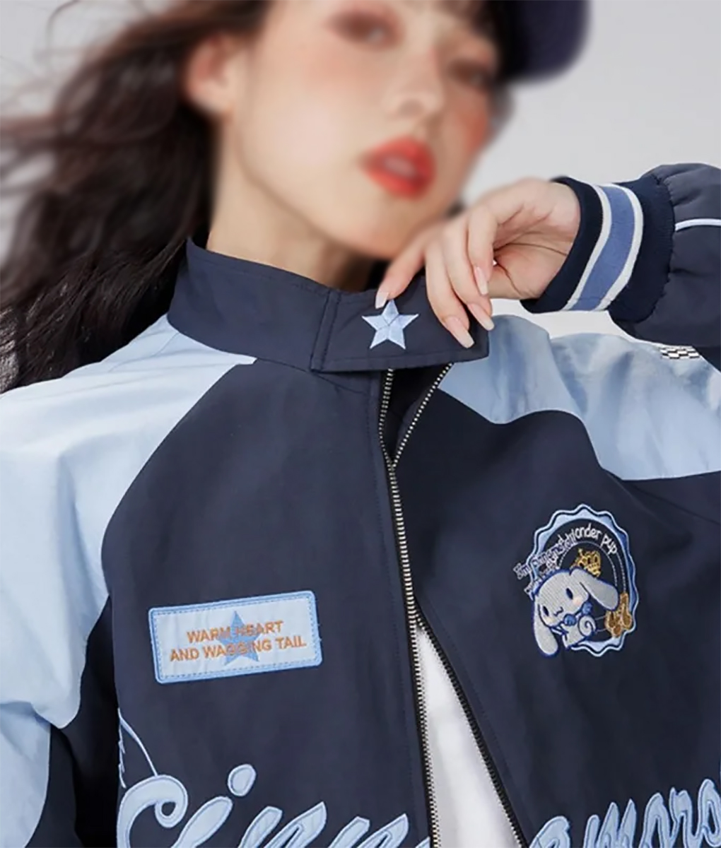 Cinnamoroll Racer Jacket | Sanrio Cinnamoroll Bomber Jacket