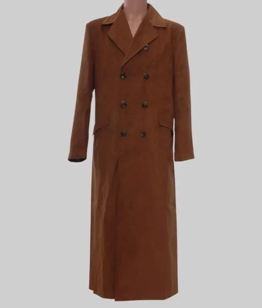 10th Doctor Brown Trench Coat - 10th Doctor Coat | The Leather City
