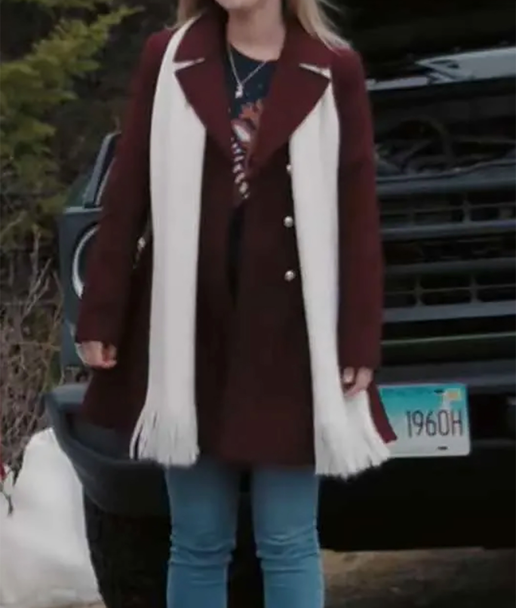 Everything Christmas Cindy Busby (Lori Jo) Maroon Coat