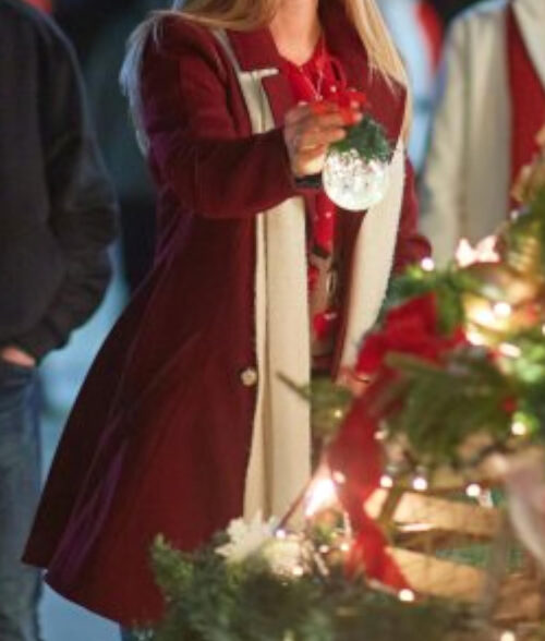 Everything Christmas Cindy Busby (Lori Jo) Maroon Coat