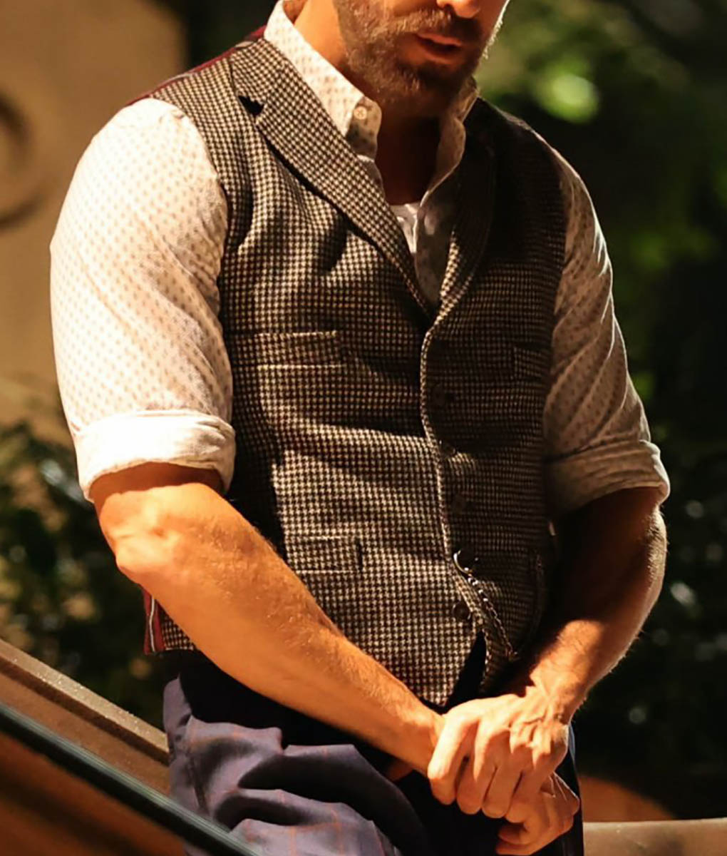 IF 2024 Ryan Reynolds Vest - Plaid Vest Mens | The Leather City