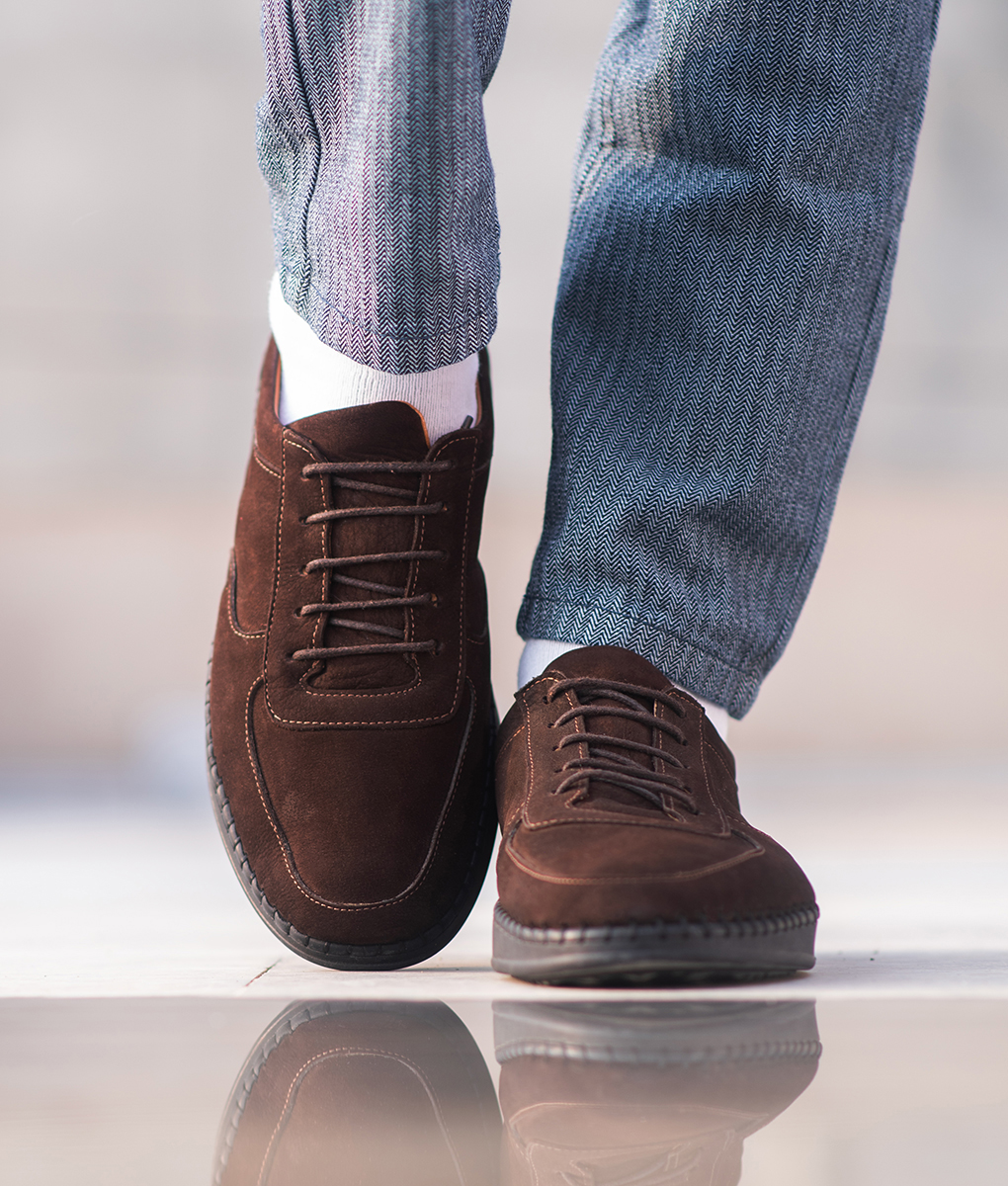 Tyler Men's Brown Suede Leather Sneaker