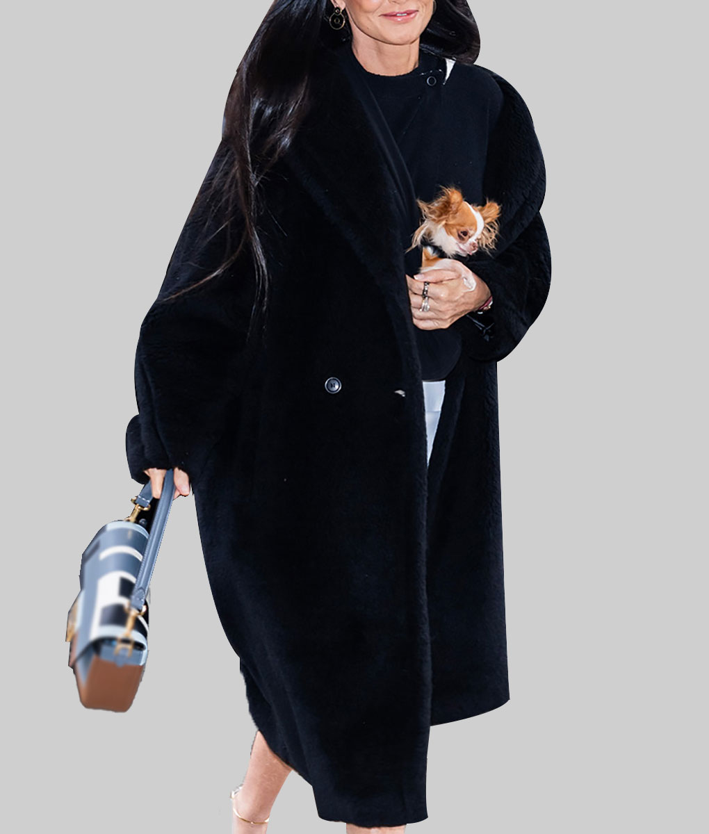 Demi Moore Black Fur Coat | TLC