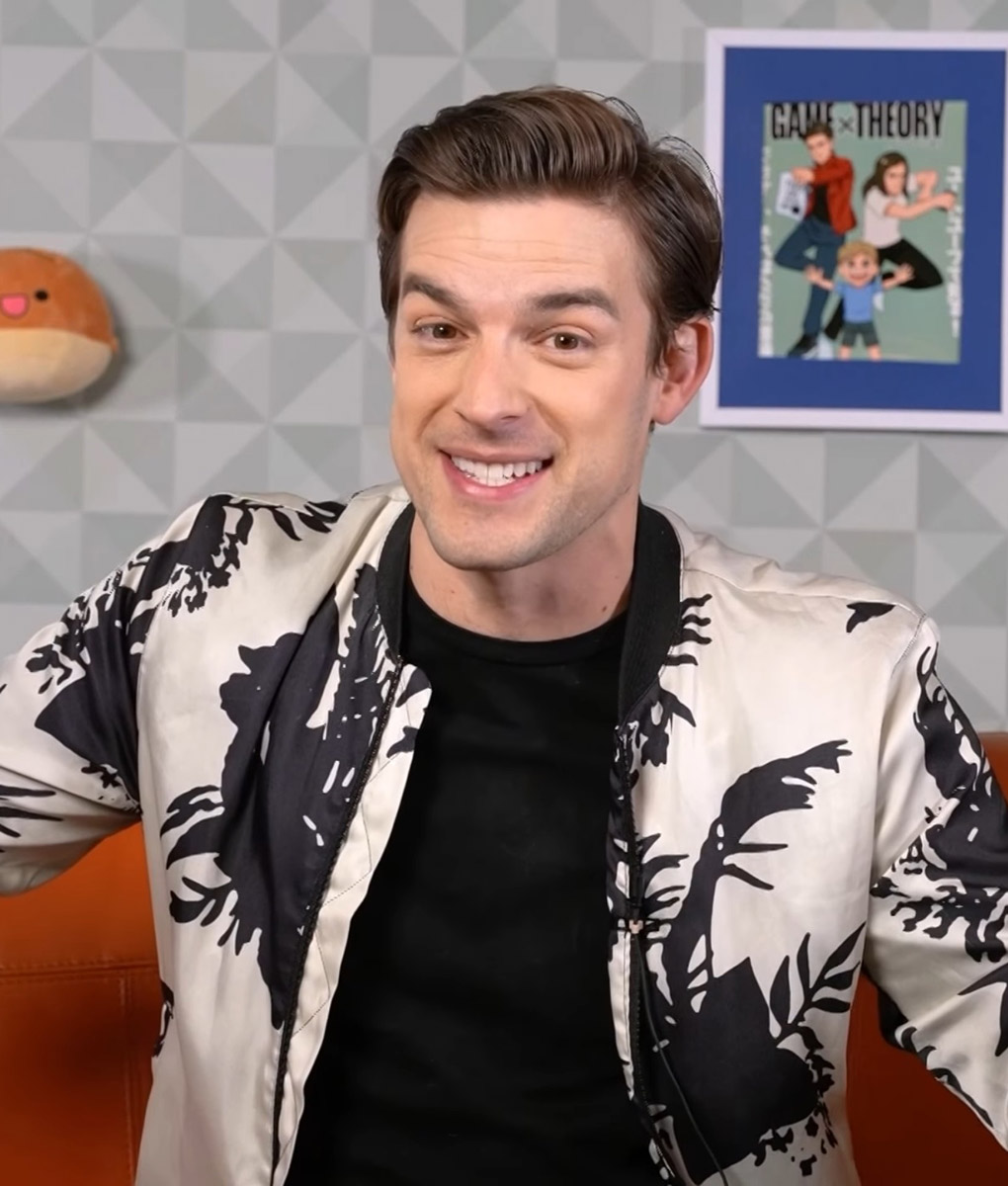 Matpat White Bomber Jacket | Matthew Robert Jakcet