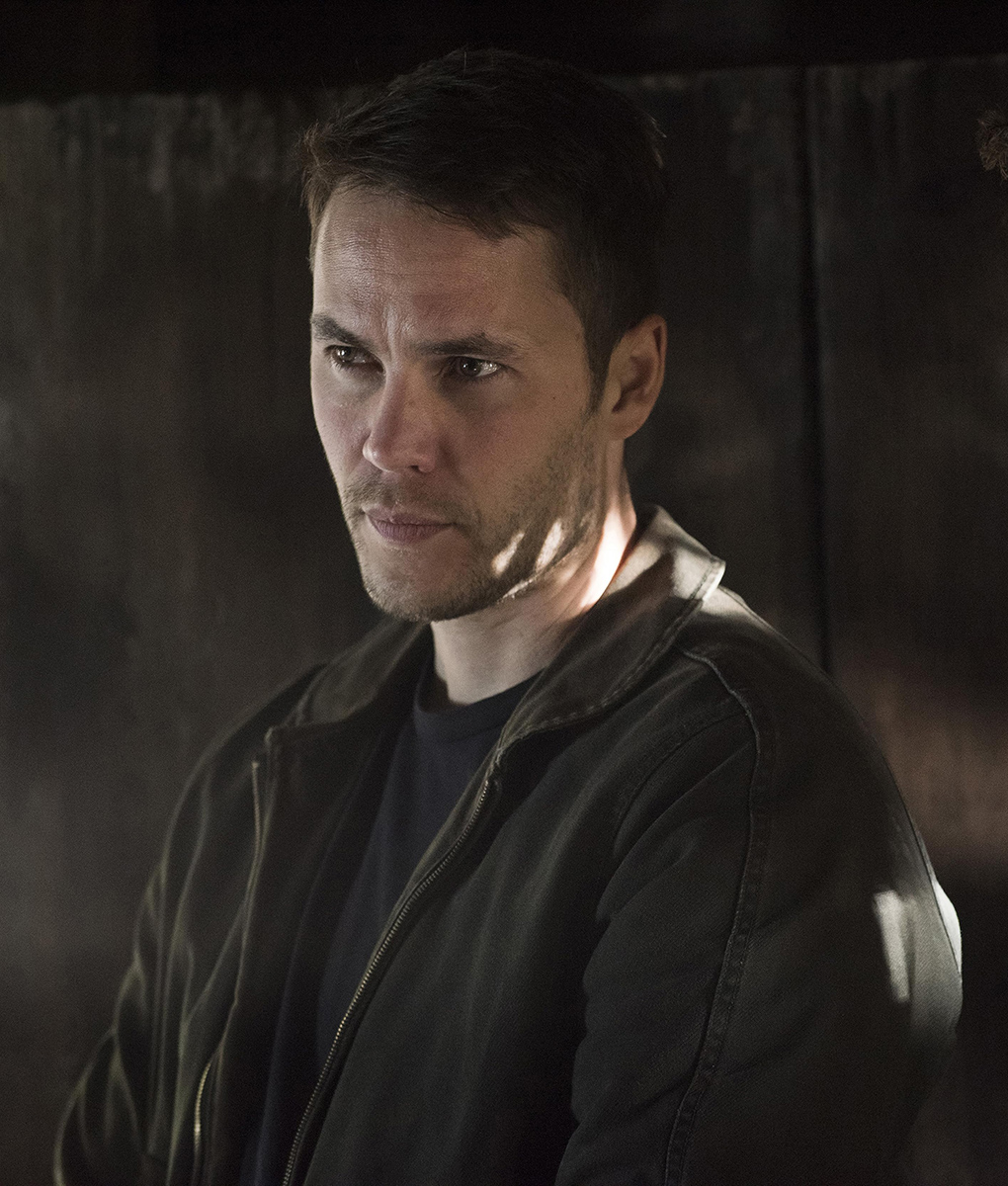 True Detective Paul Woodrugh Taylor Kitsch Green Denim Jacket