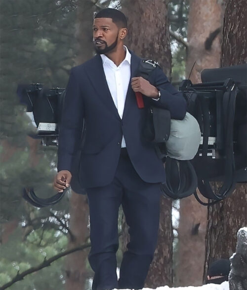 Jamie Foxx Back in Action Blue Suit | The leather City