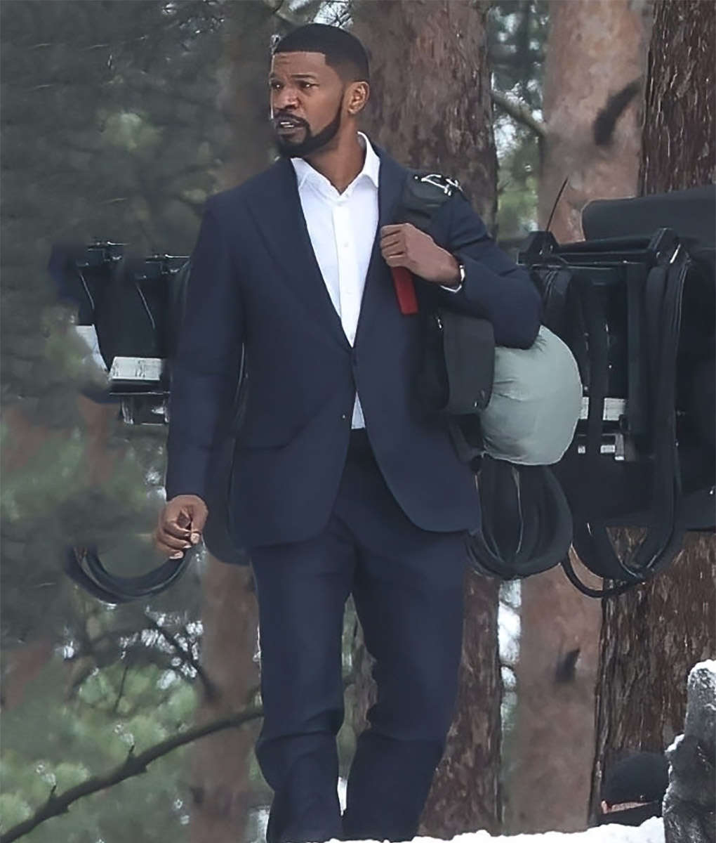 Jamie Foxx Back in Action Blue Suit | The leather City
