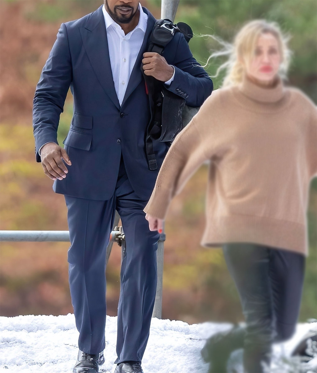 Jamie Foxx Back in Action Blue Suit | The leather City