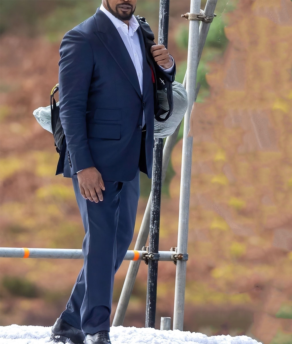 Jamie Foxx Back in Action Blue Suit | The leather City