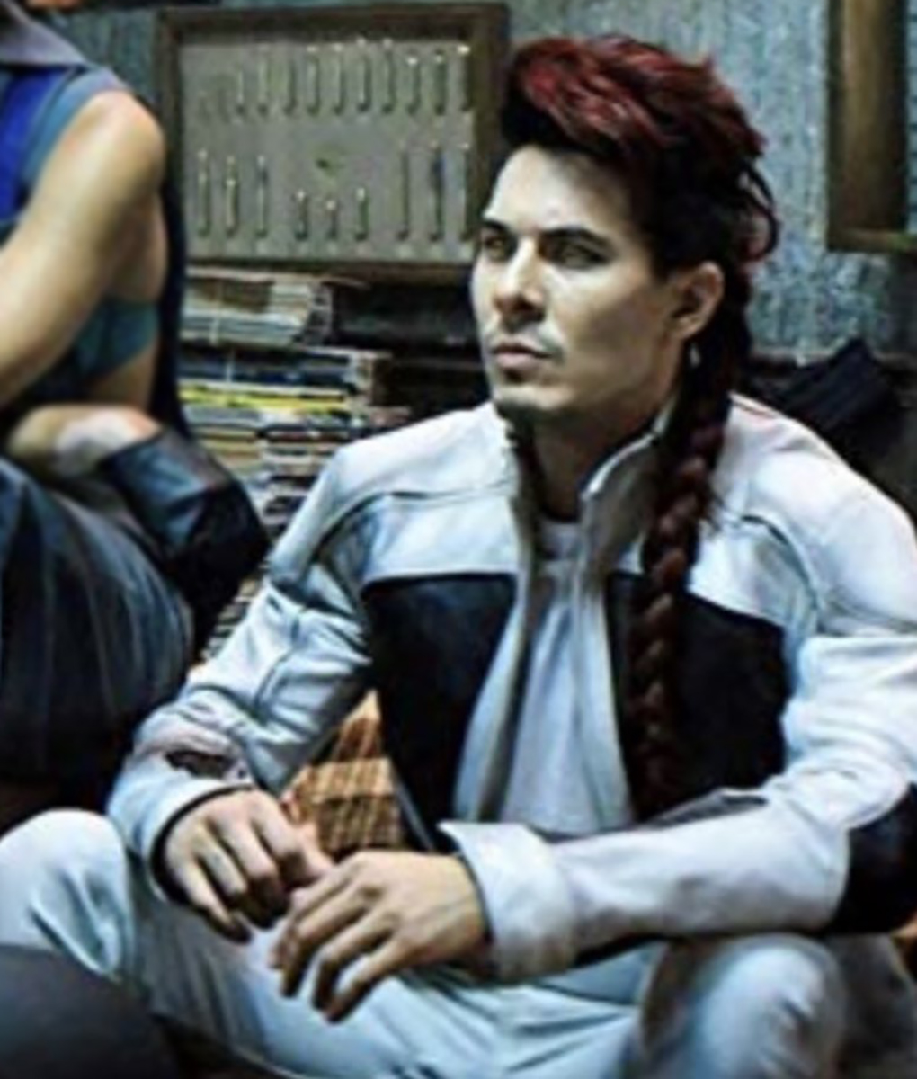 Lewis Tan Deadpool & Wolverine Shatterstar White Leather Jacket