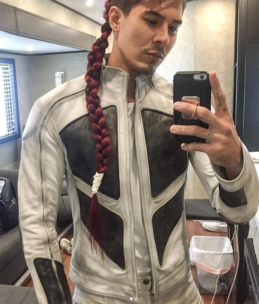 Lewis Tan Deadpool & Wolverine Shatterstar White Leather Jacket