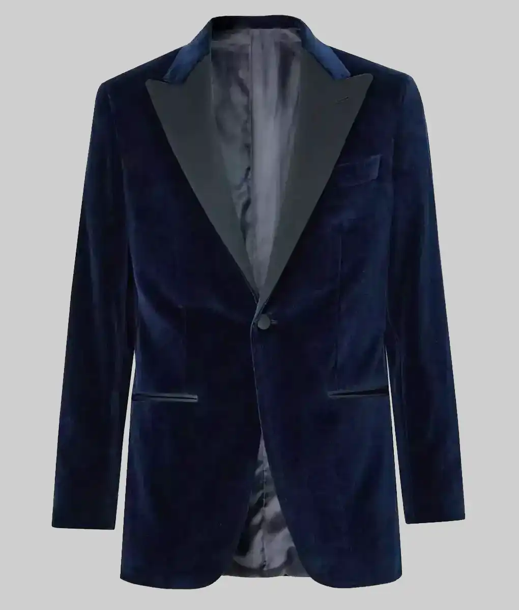 Prince William Bafta Awards Blue Velvet Blazer | The Leather City
