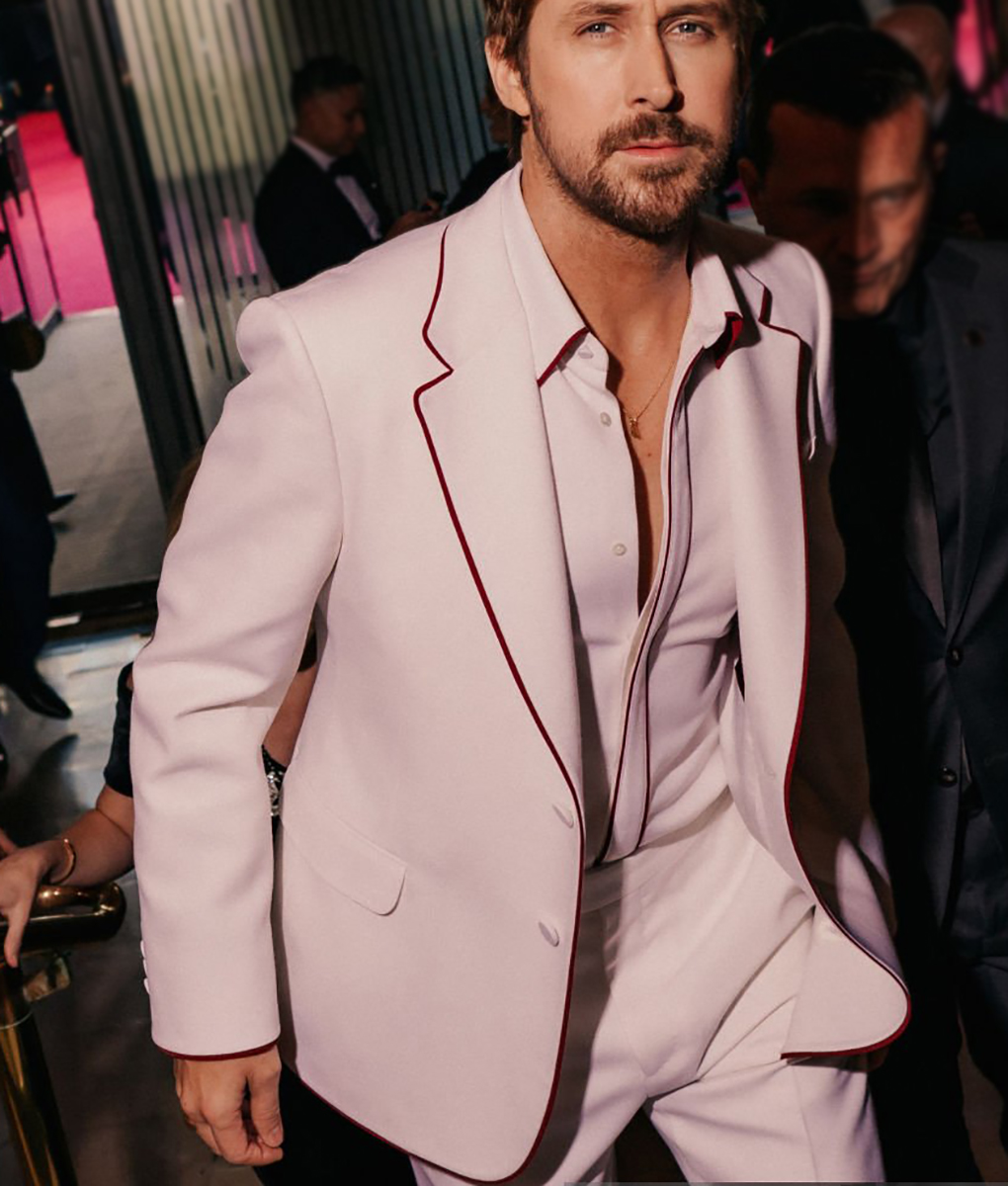 Ryan Gosling Bafta Awards 2024 White Suit | The Leather City