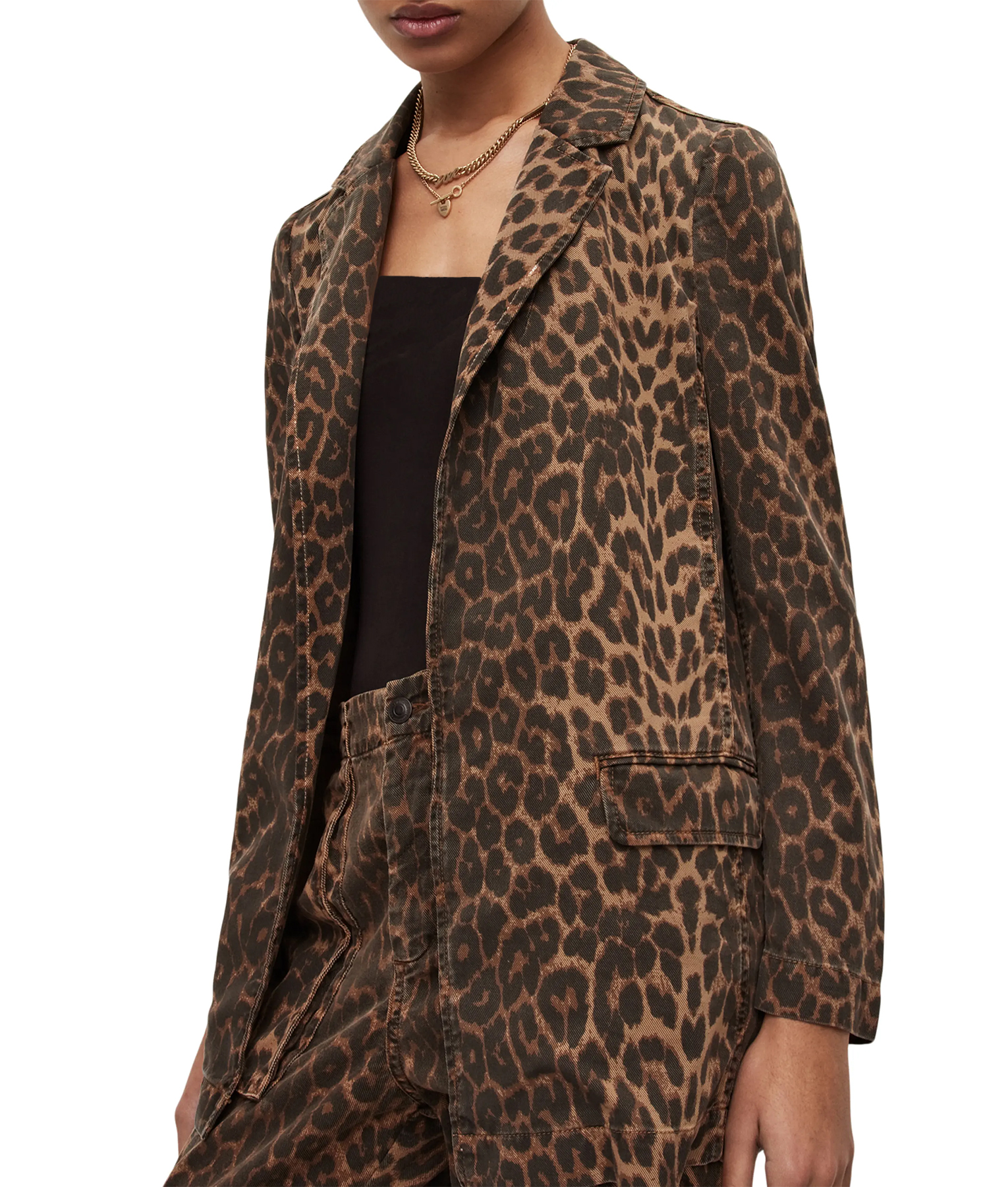 Vanessa Morgan Wild Cards Max Mitchell Leopard Blazer | The Leather City