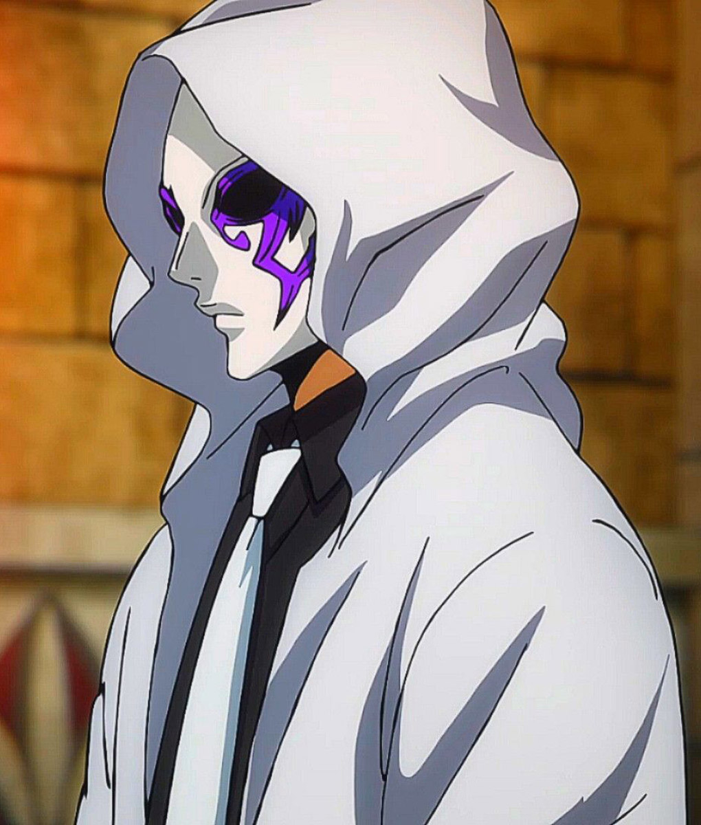 Abyss Razor Mashle Magic and Muscles White Hooded Coat - The Leather City