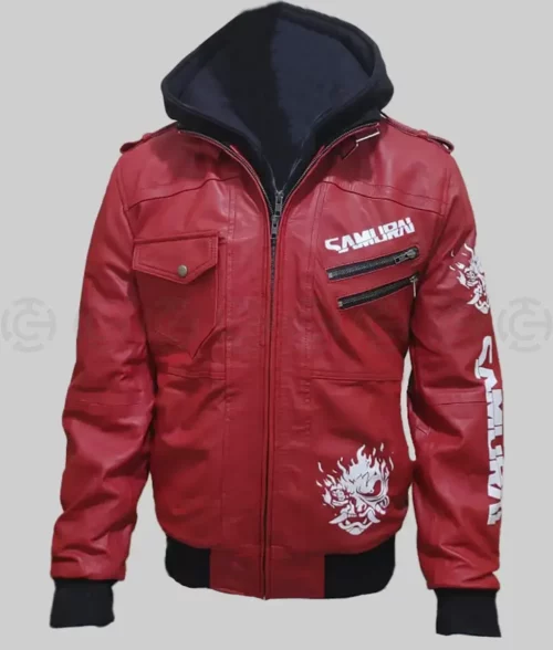 Cyberpunk 2077 Red Samurai Jacket - Samurai Leather Jacket | The ...