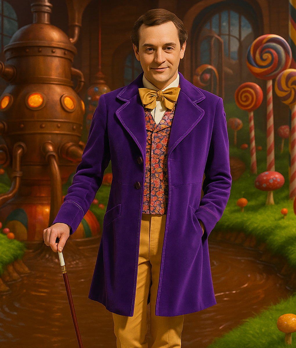 Gene Wilder Willy Wonka & the Chocolate Factory Purple Coat - The ...