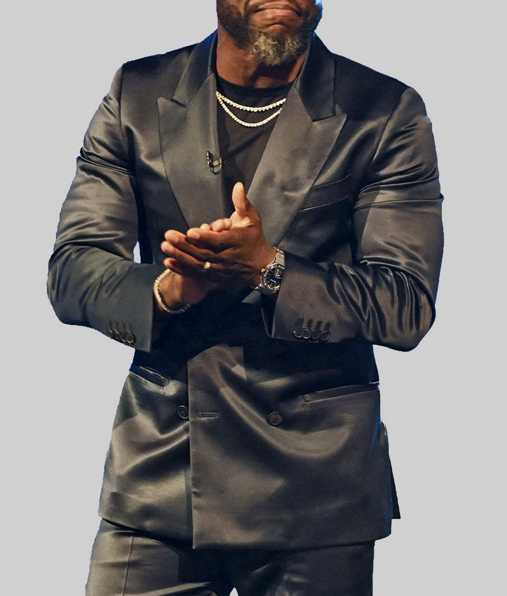 Kevin Hart Mark Twain Prize Suit - Kevin Hart Men's Navy Blue Suit ...