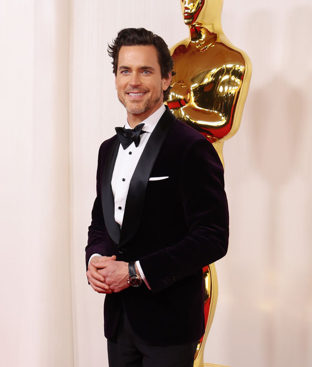 Matt Bomer Oscars 2024 Purple Blazer | The Leather City