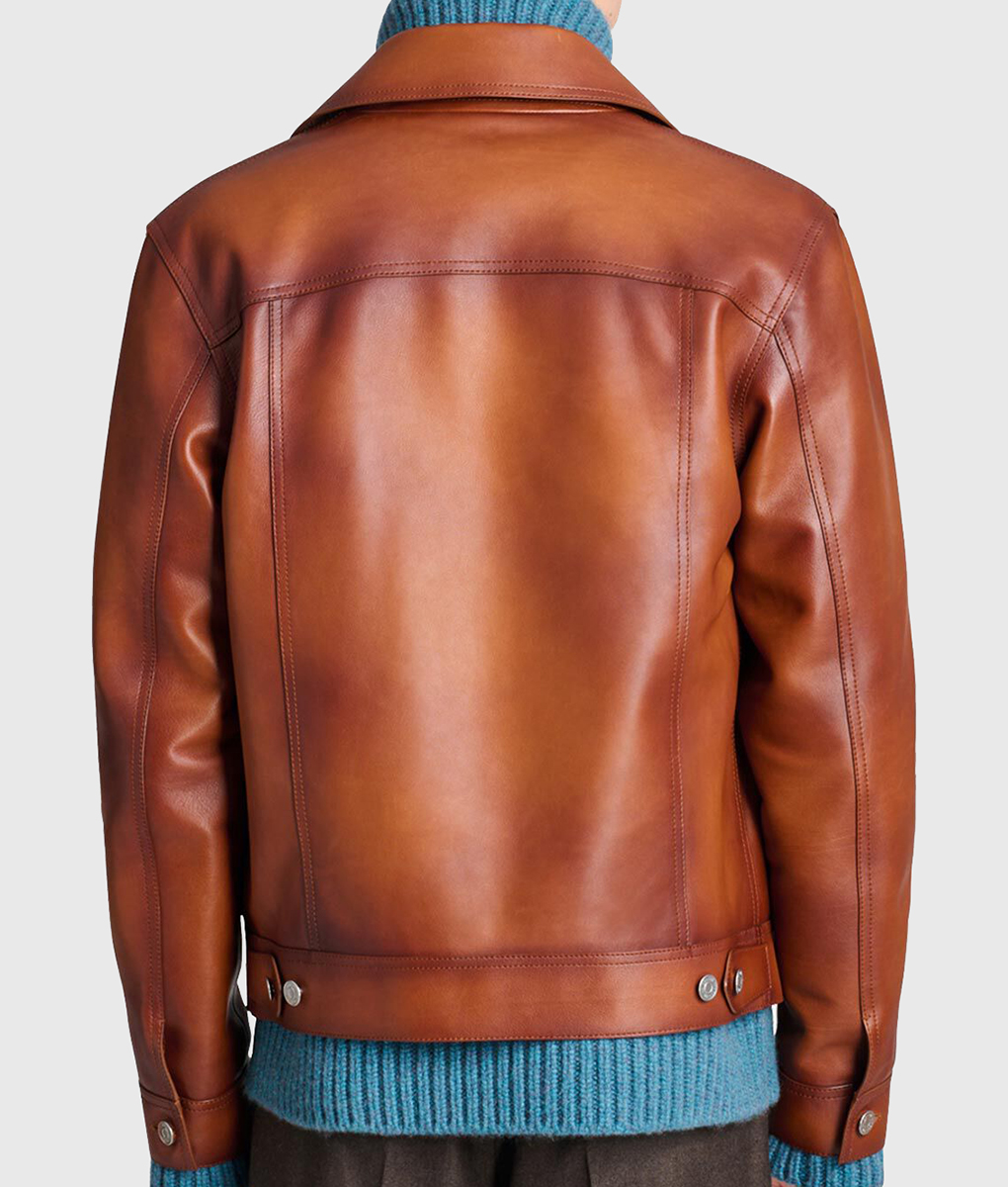 Mike Epps Brown Leather Jacket | The Leather City