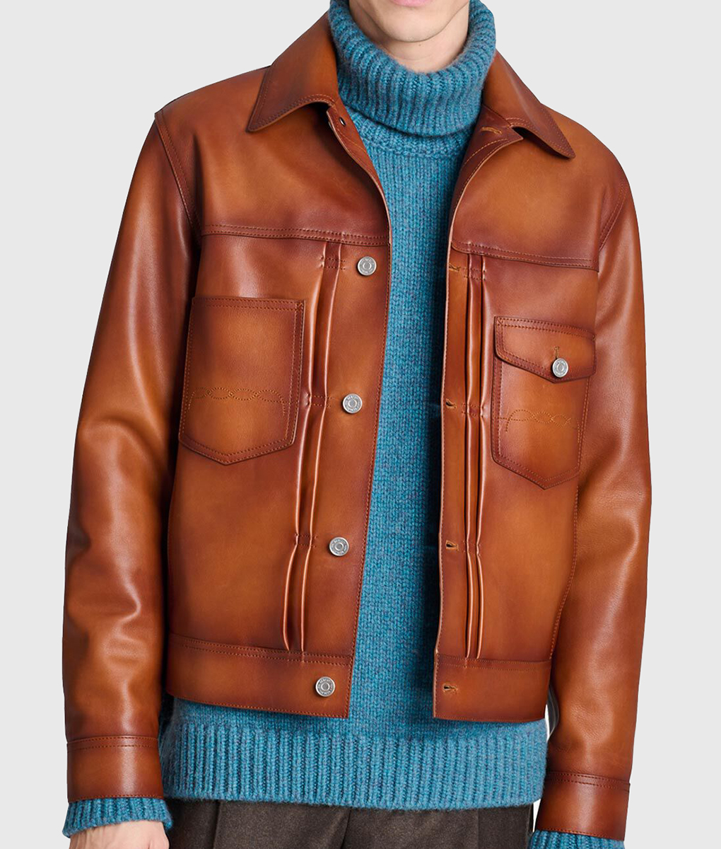 Mike Epps Brown Leather Jacket | The Leather City