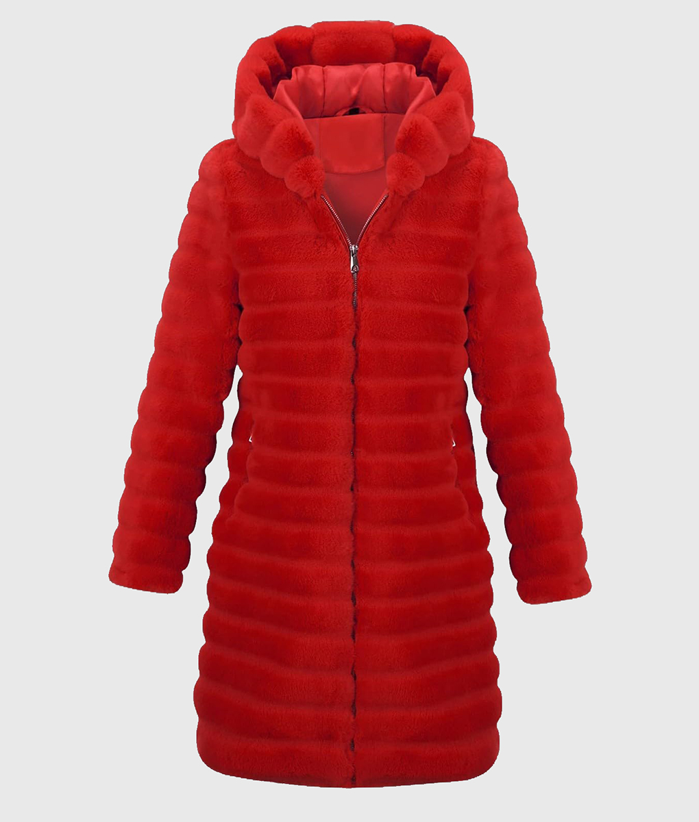 Elsbeth 2024 Carrie Preston Red Fur Coat | Elsbeth Fur Coat | The ...
