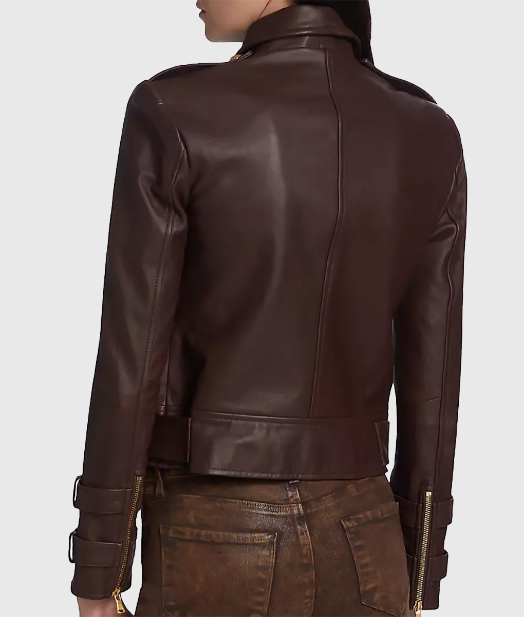 Kaitlin Olson Hacks DJ's Double Breasted Leather Jacket | The Leather City