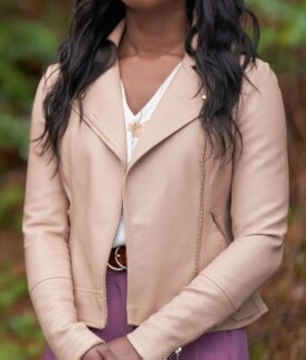 Marcus Forrest Legend of the Lost Locket Viv Leacock Beige Jacket | The Leather City