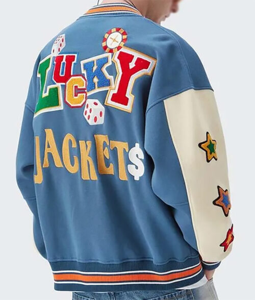 Shop Poker Lucky Varsity Jacket | The Leather City