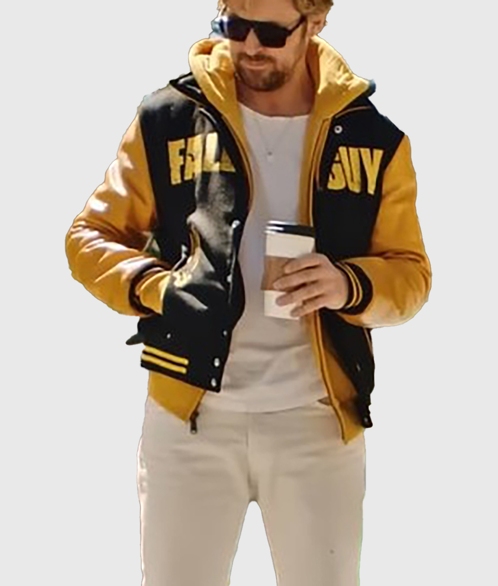Shop Ryan Gosling The Fall Guy Varsity Jacket | The Leather City