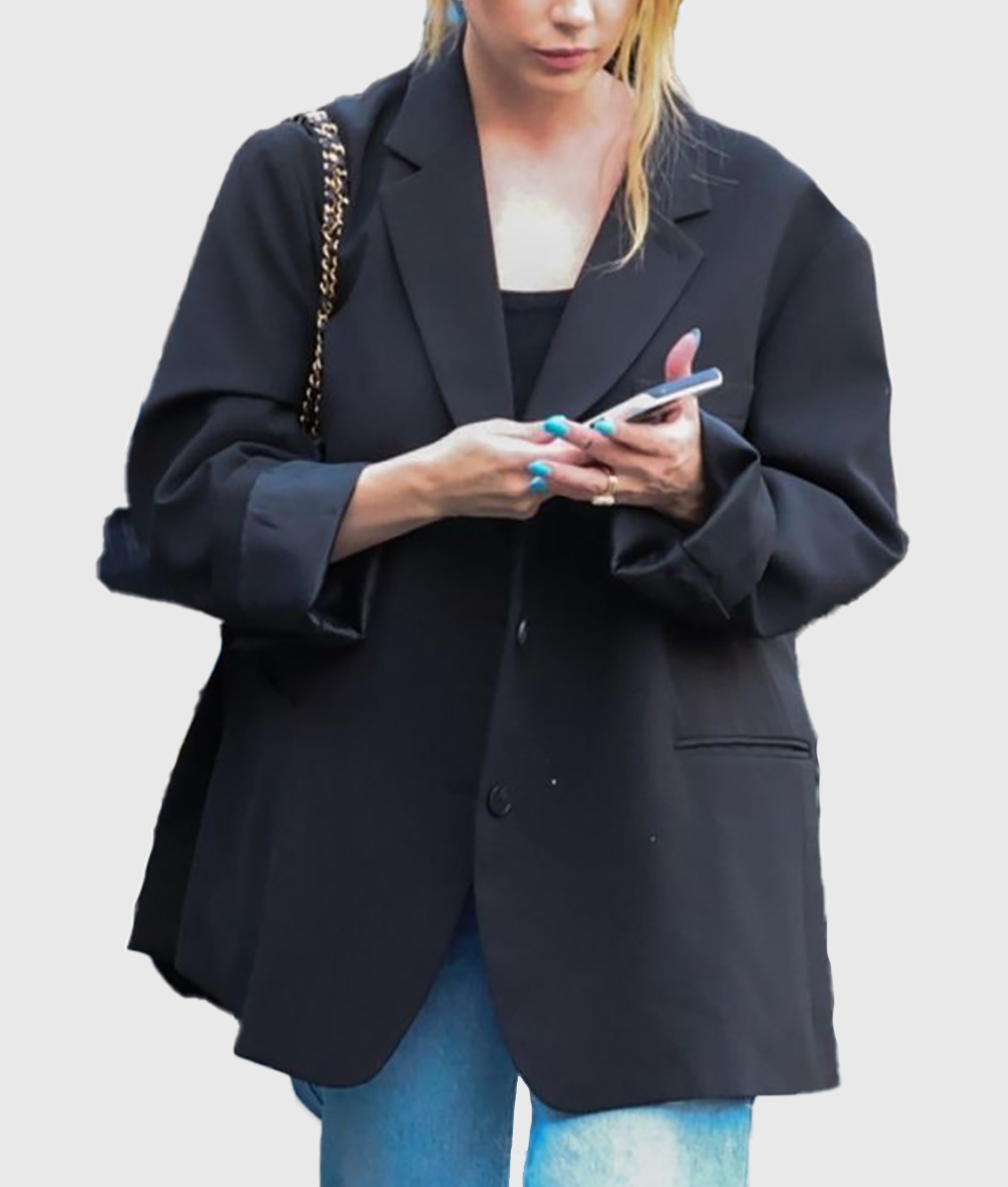 Ashley Benson Black Oversized Blazer for Sale | The Leather City