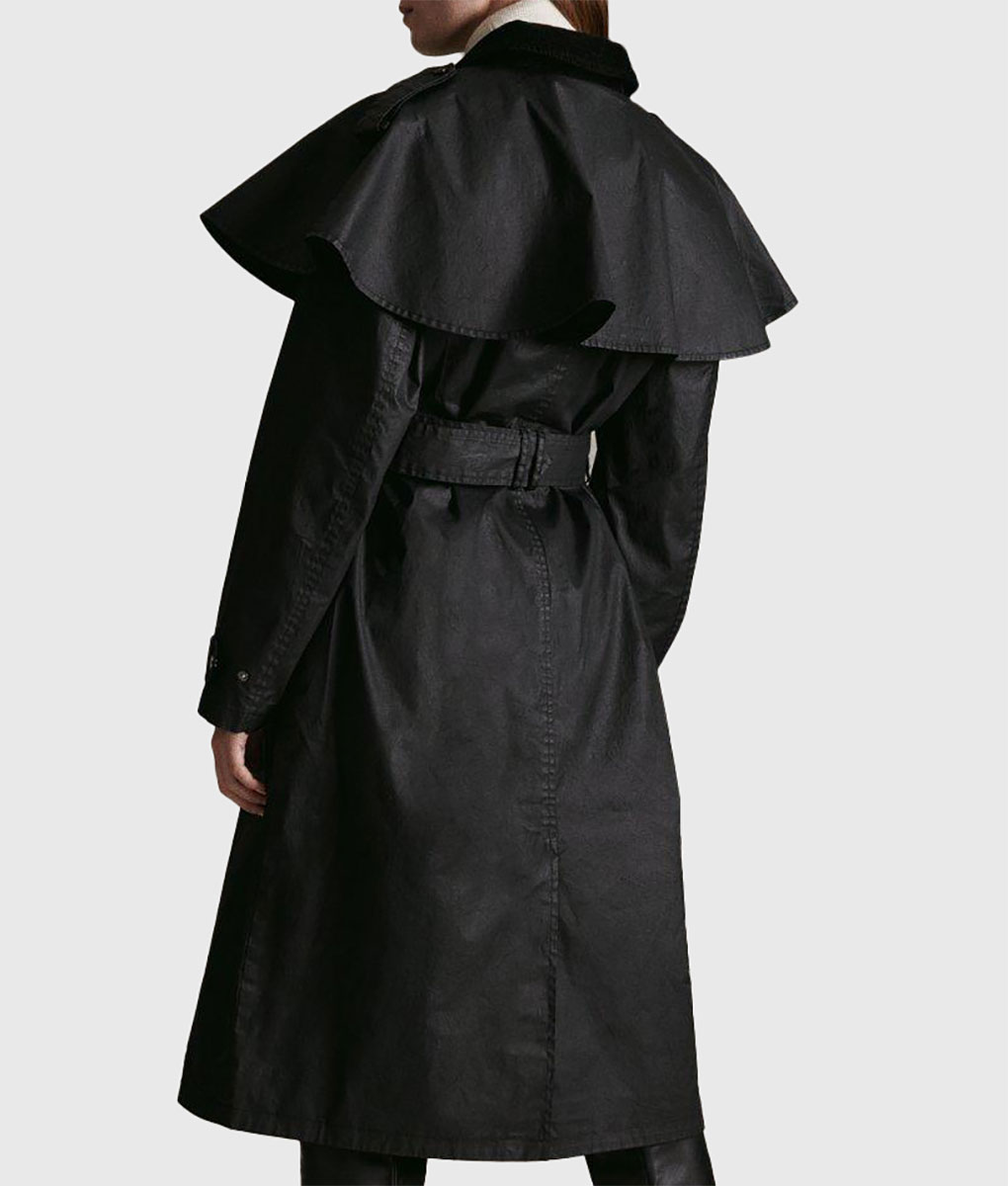 Bodkin Dove Black Trench Coat | The Leather City