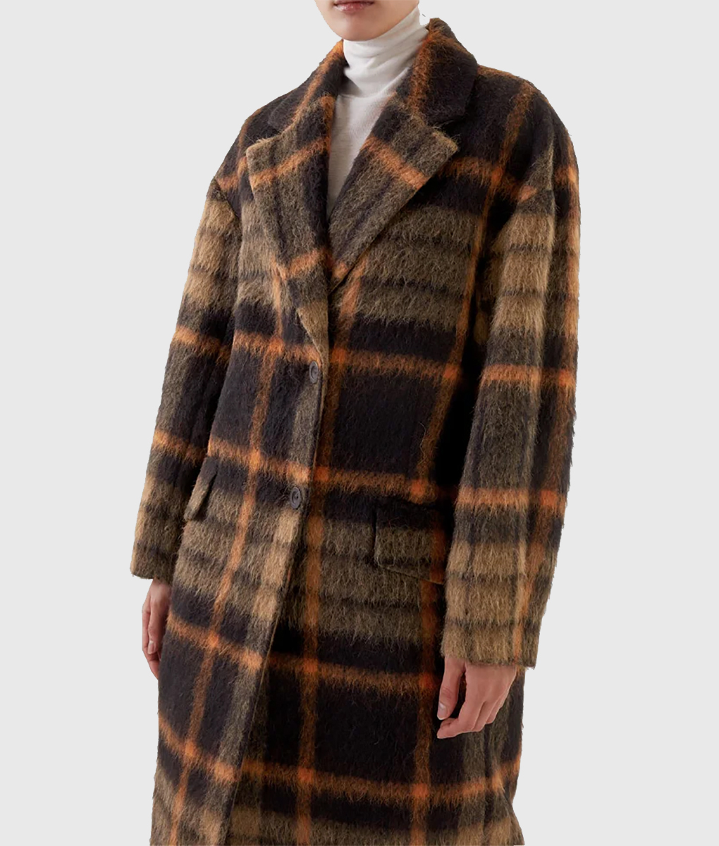 Bodkin Emmy (Robyn Cara) Long Plaid Coat | The Leather City